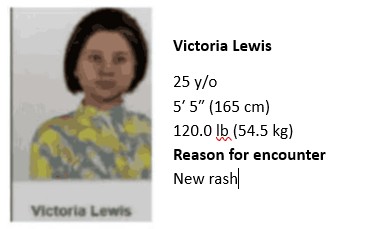 i-Human Victoria Lewis 25 y/o New rash NR511 answers - iHuman ...